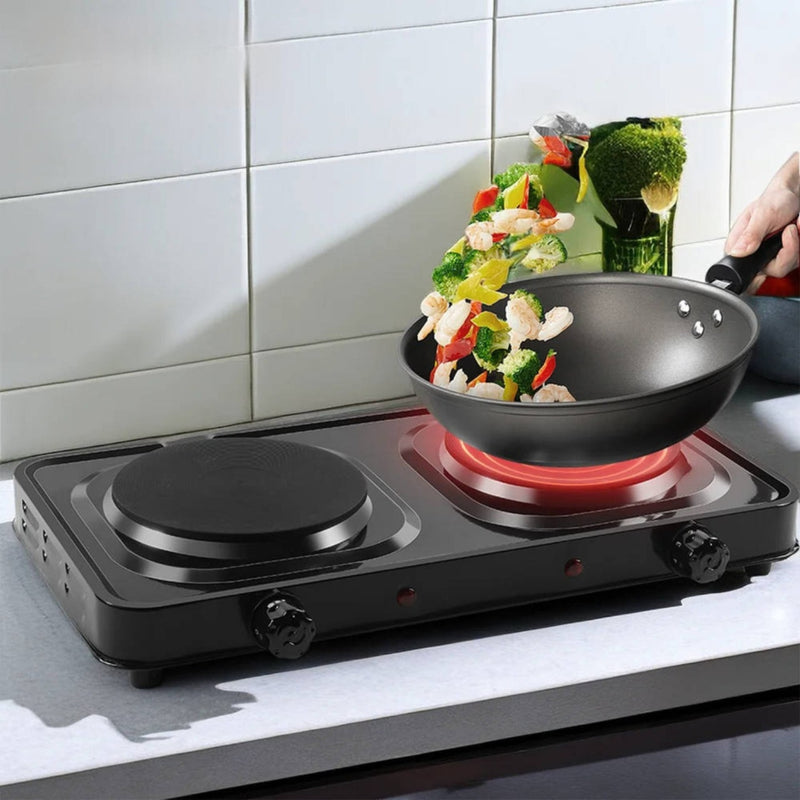 DualHeat - Portable Electric Double Burner Hot Plate