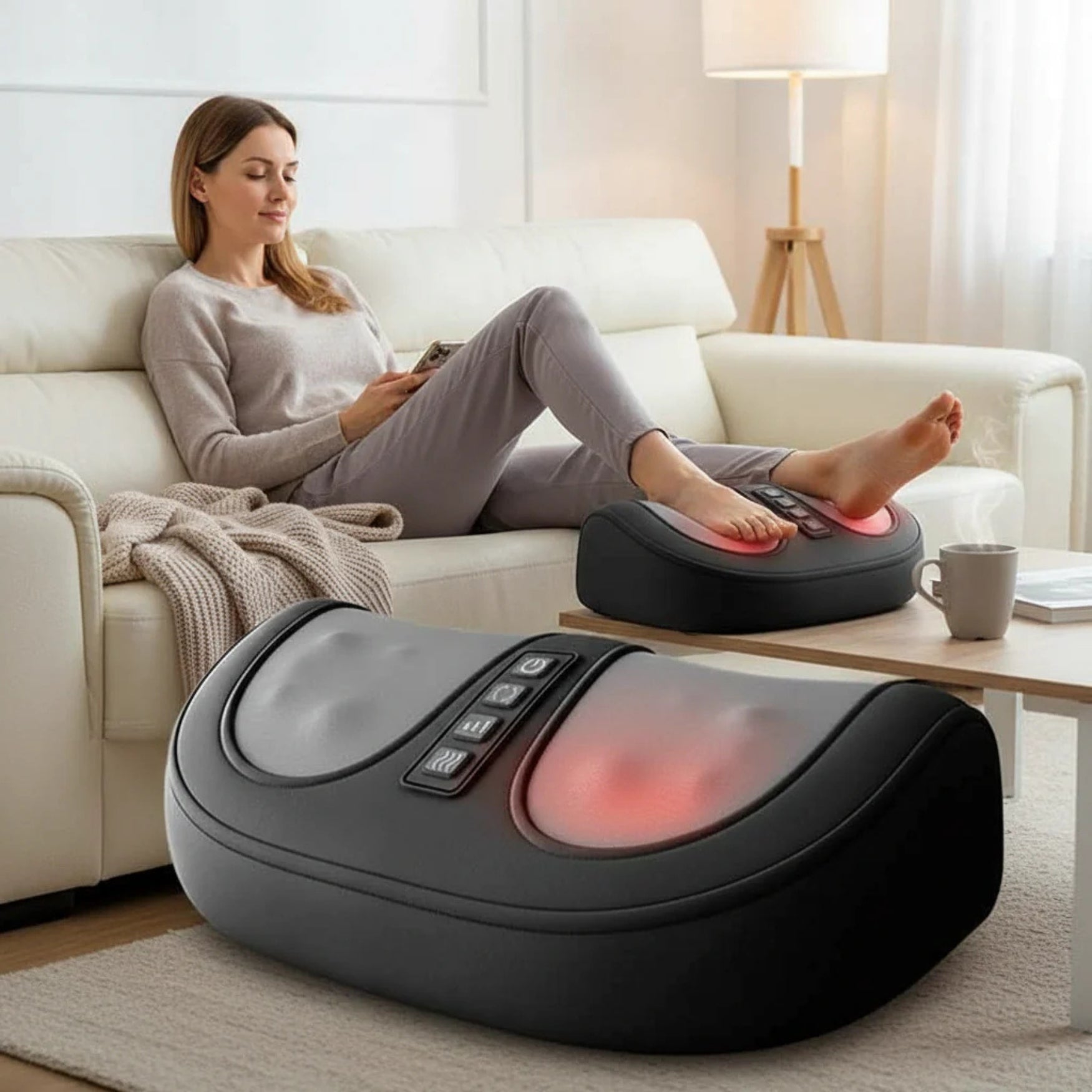 SootheFlow – Blood Circulation Electric Foot Massager with Heat
