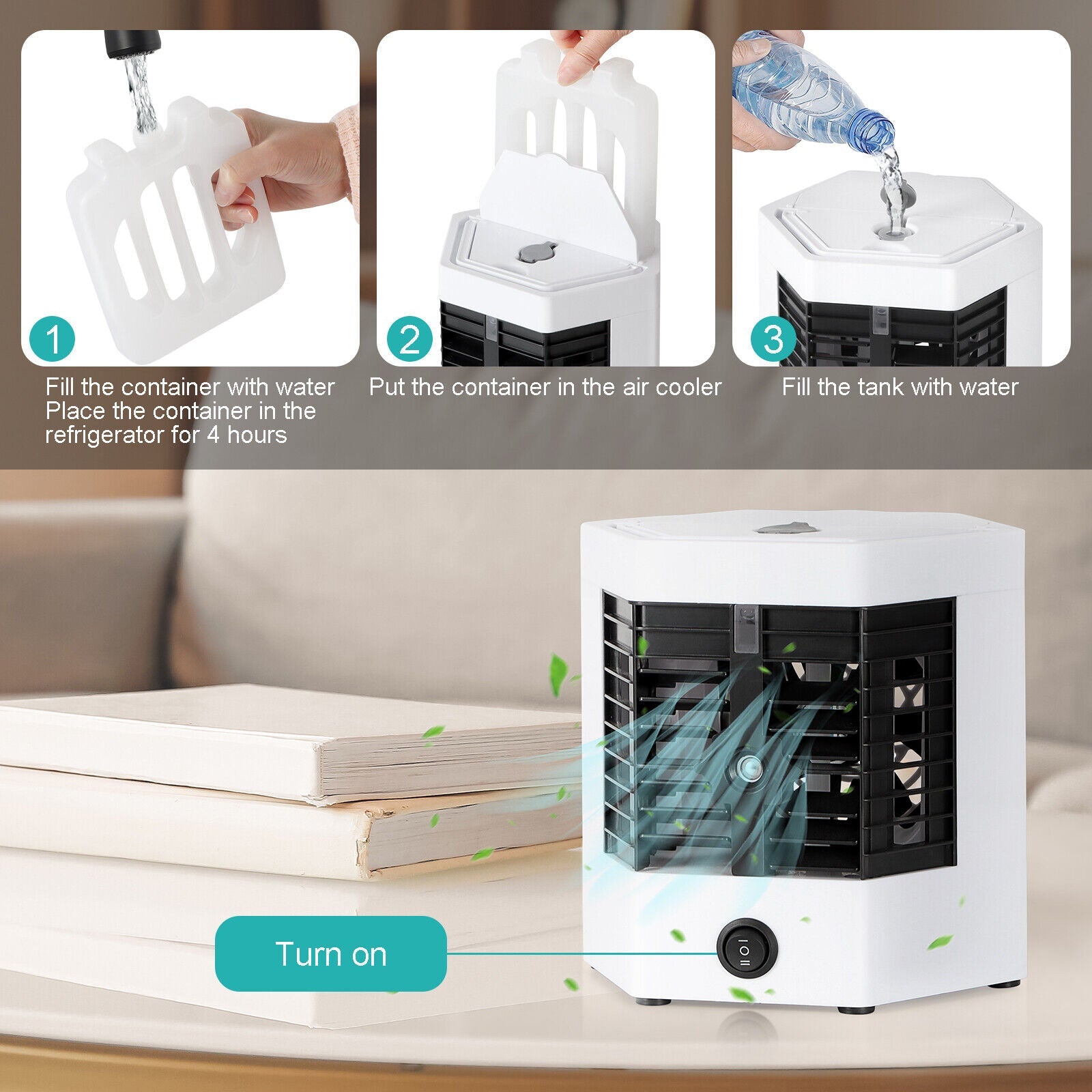 Portable Air Conditioner Mini Personal Evaporative Cooler - Kalinzy